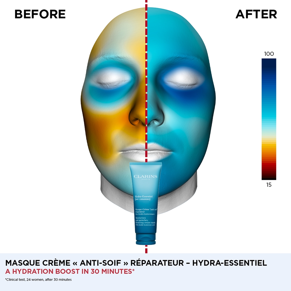 Clarins Hydra-Essentiel [HA²] Mask mascarilla facial hidratante | notino.es